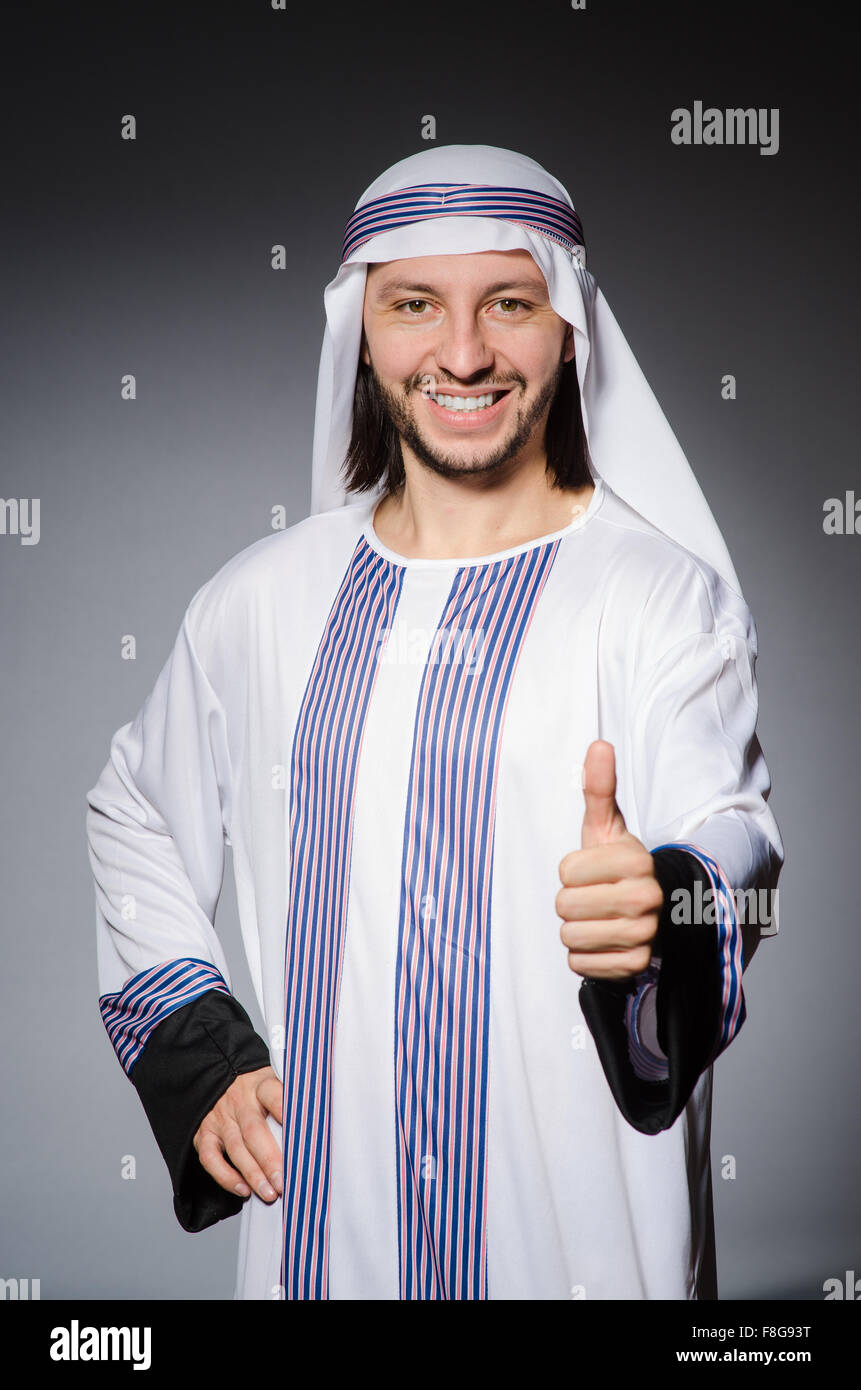 Arab man in diversity concept Stock Photo - Alamy