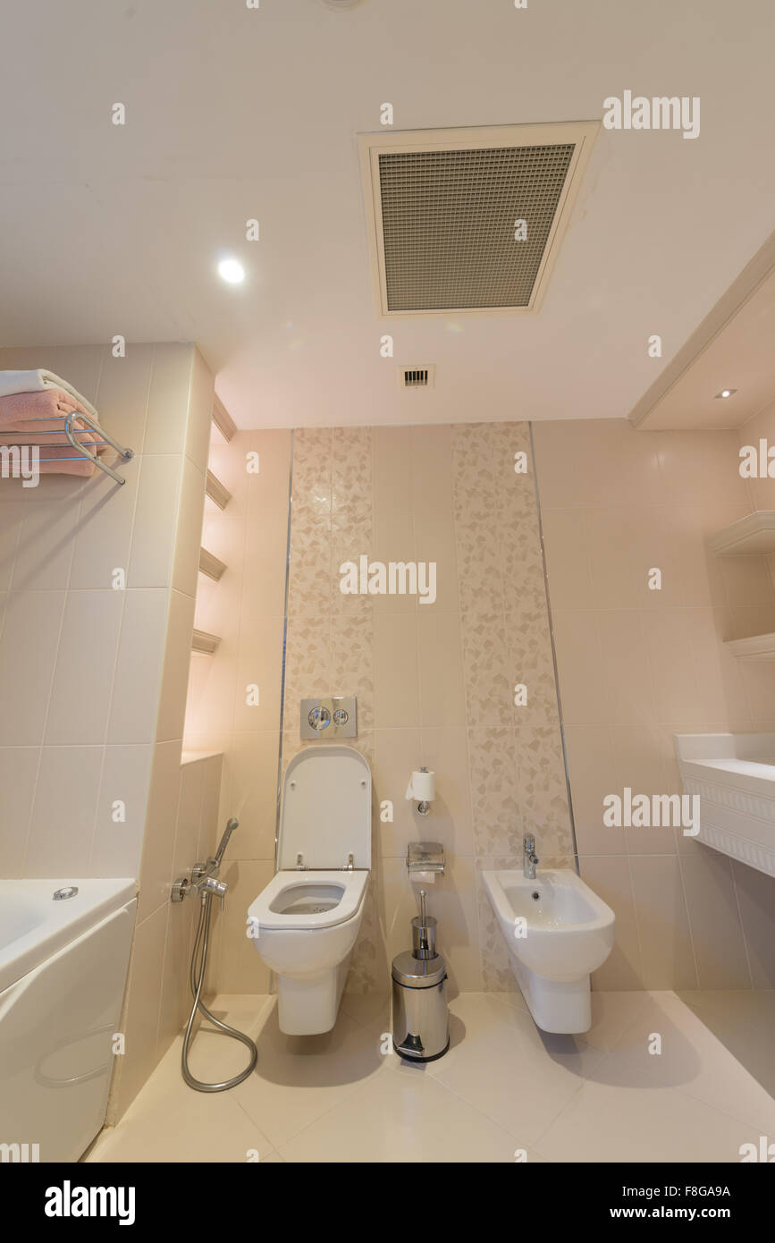 Toilet room in the modern interior Stock Photo - Alamy