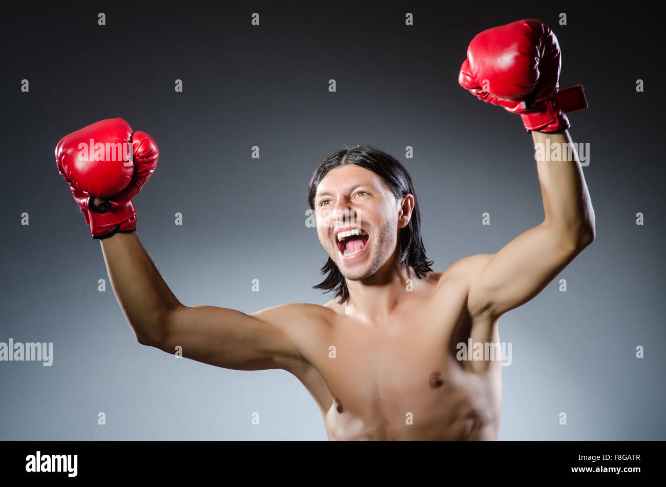 Martial arts fighter at the training Stock Photo - Alamy