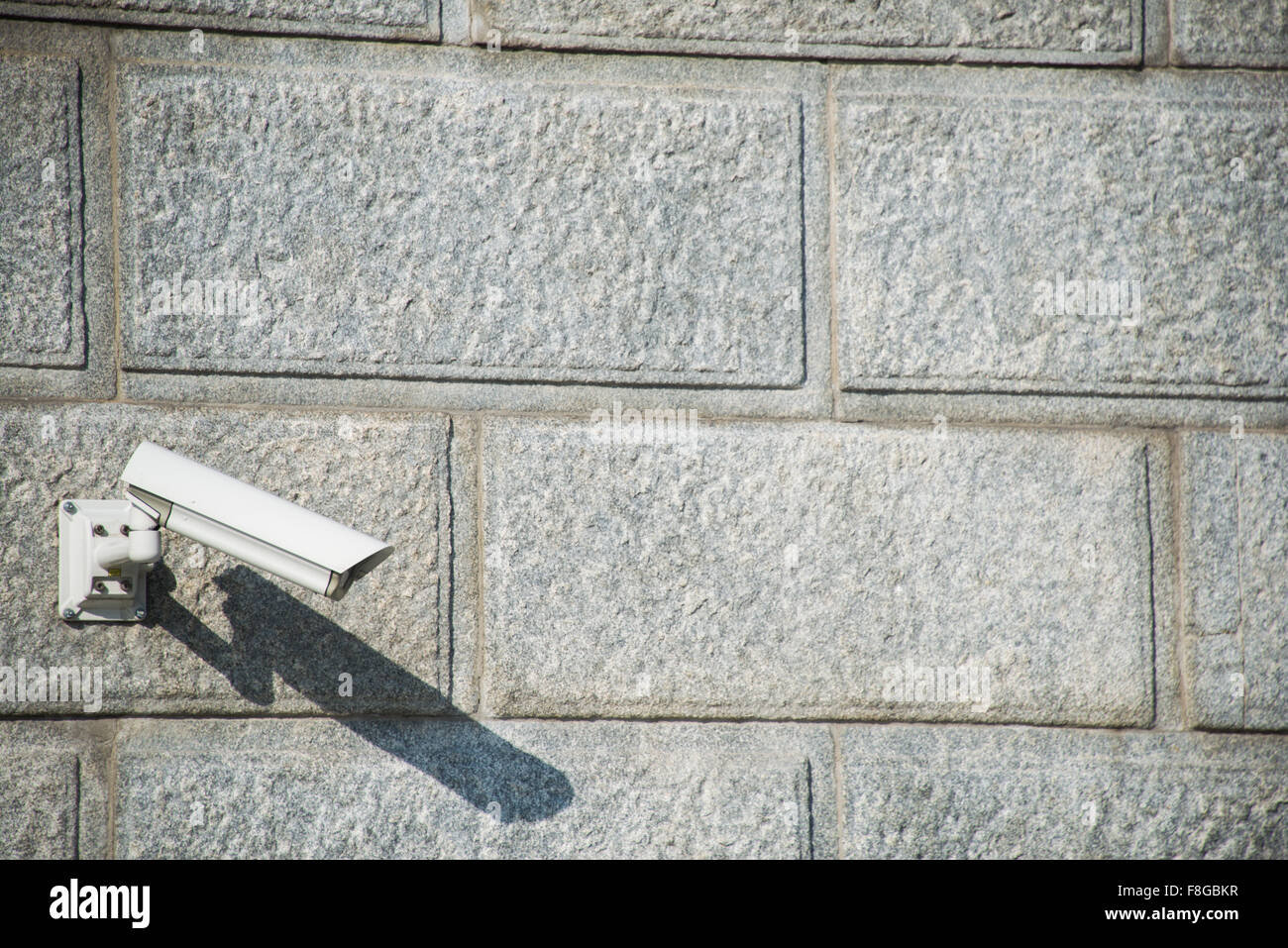 Security camera attached to the wall Stock Photo - Alamy