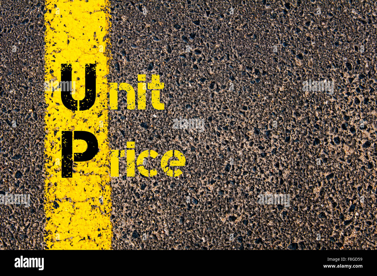 Concept image of Accounting Business Acronym UP Unit Price written over ...