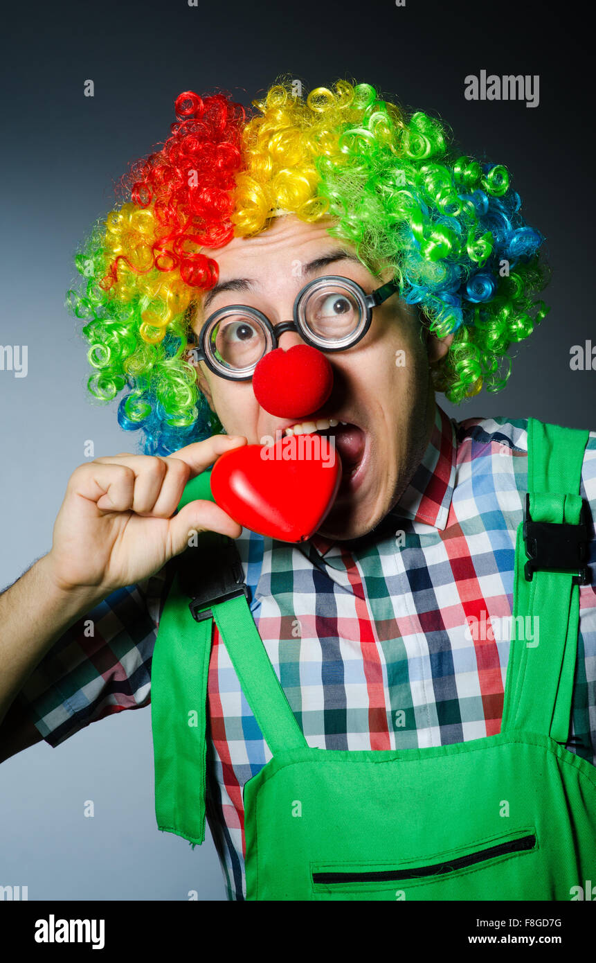 Clown with heart sad hi-res stock photography and images - Alamy