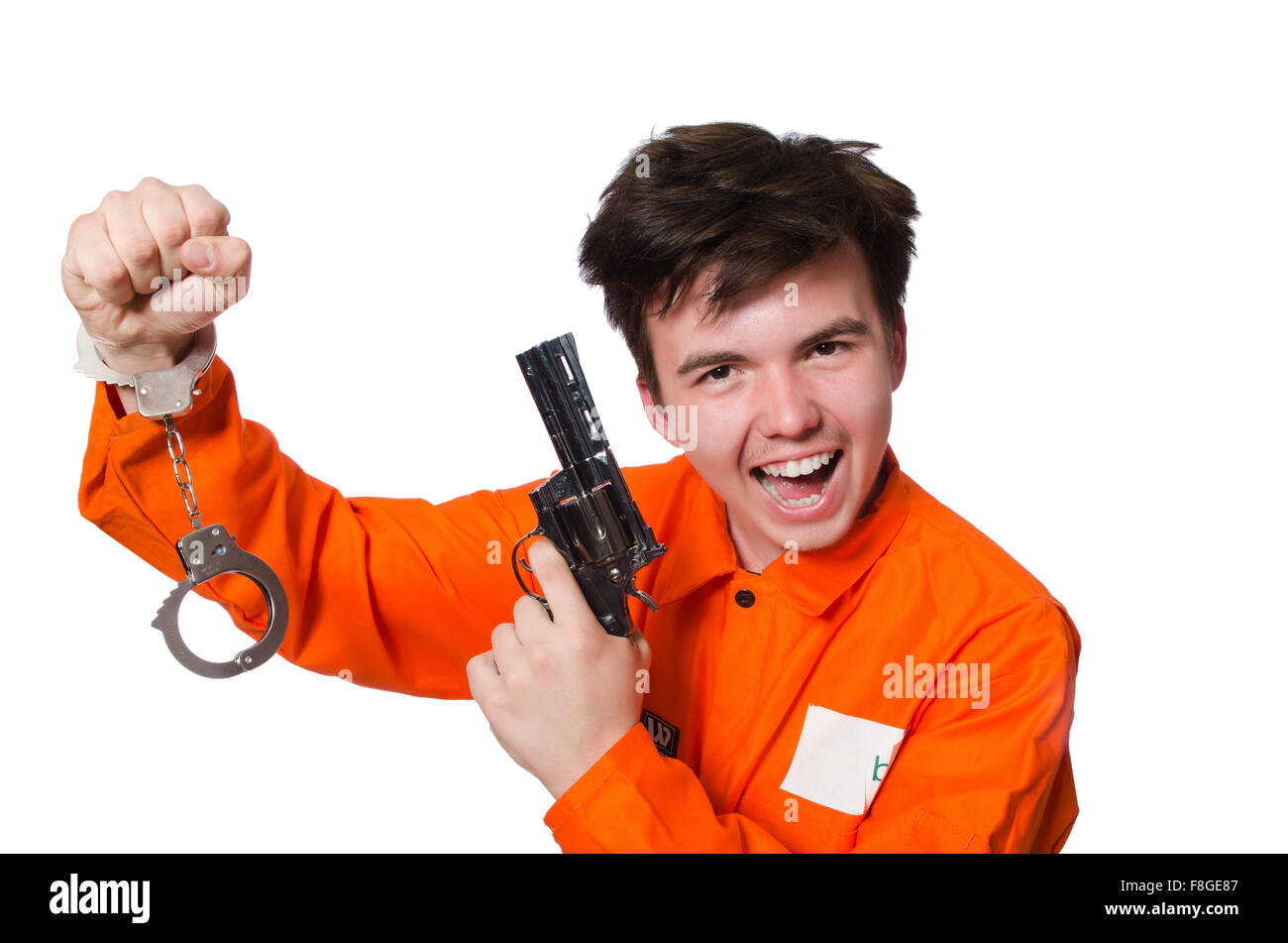 Funny prison inmate in concept Stock Photo - Alamy