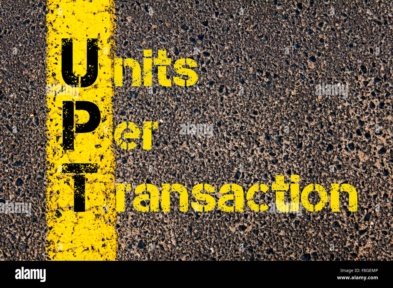 Concept image of Accounting Business Acronym UPT Units Per Transaction ...