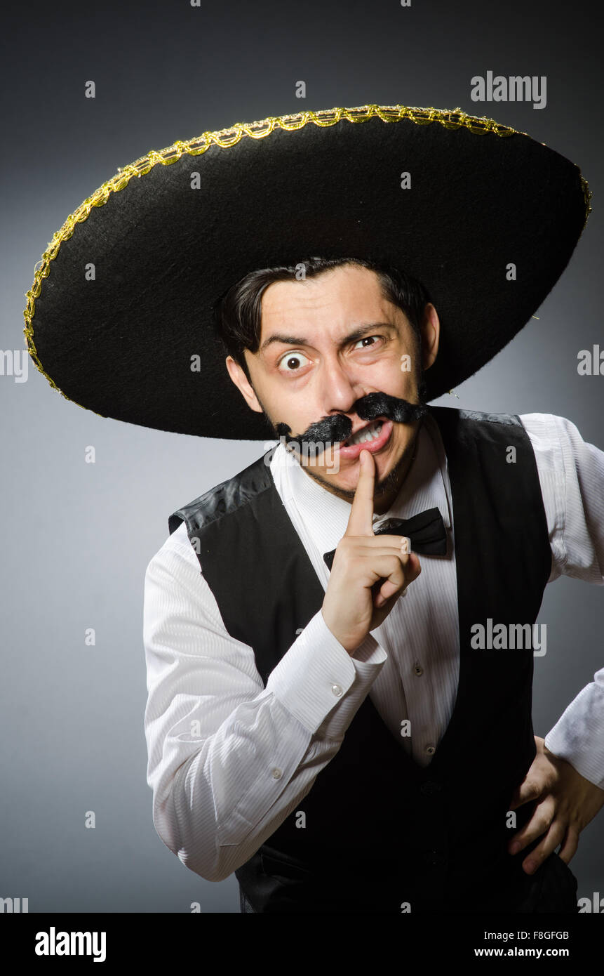 Mexican man in funny concept Stock Photo - Alamy