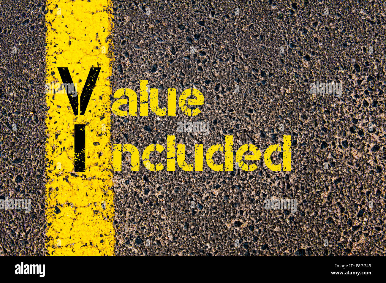 Concept image of Accounting Business Acronym VI Value Included written ...