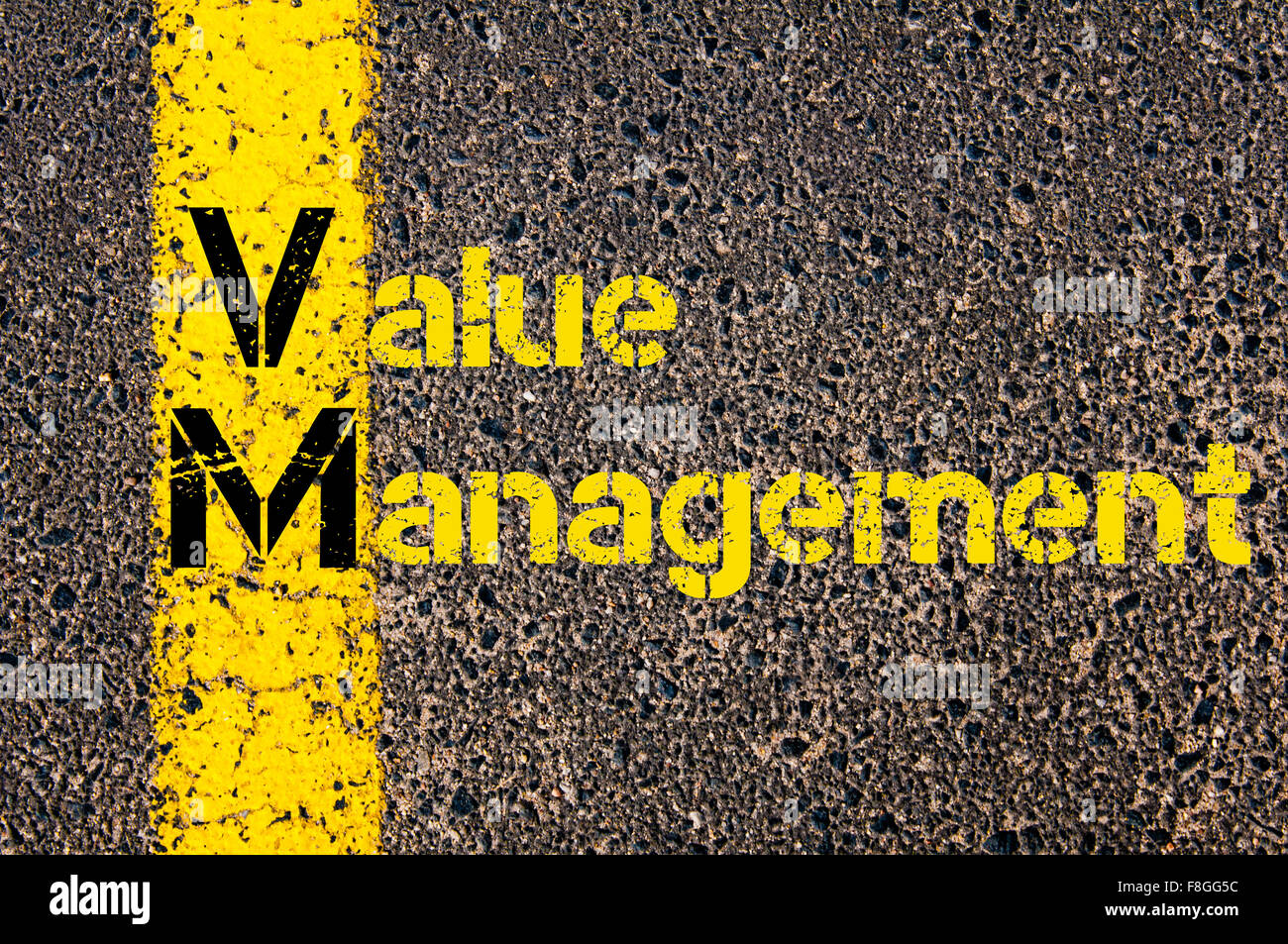 Concept image of Accounting Business Acronym VM Value Management ...