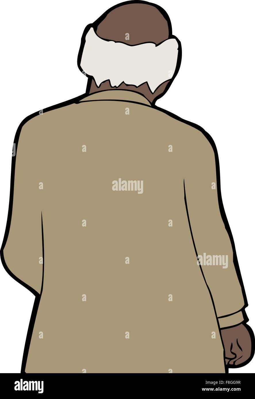 Rear view cartoon hi-res stock photography and images - Alamy