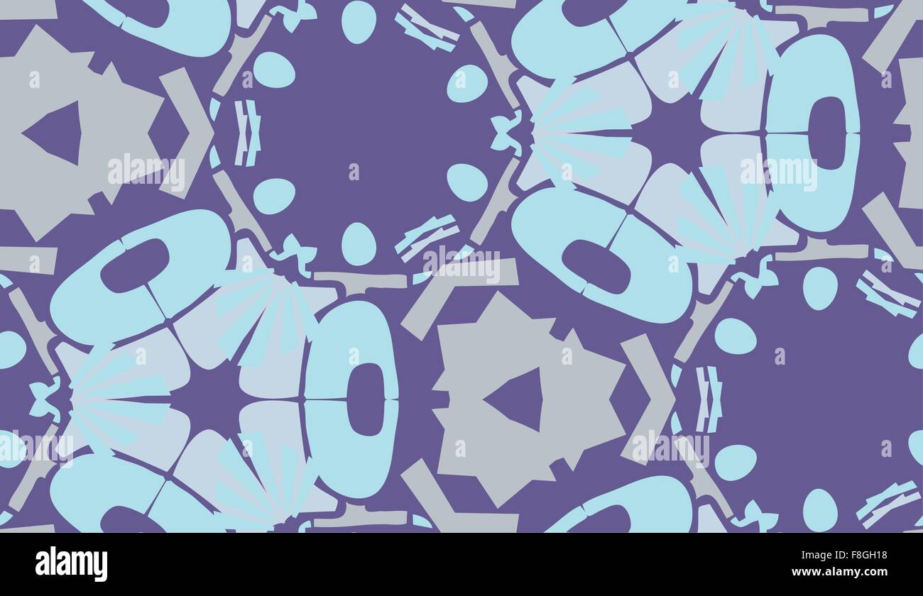 Seamless blue and gray shapes in wallpaper background pattern Stock ...