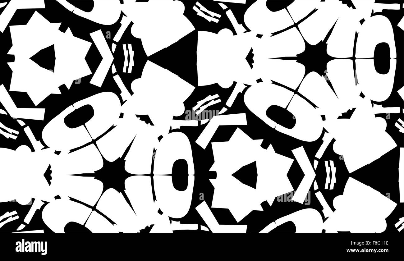 Repeating abstract white shapes in repeating wallpaper background ...