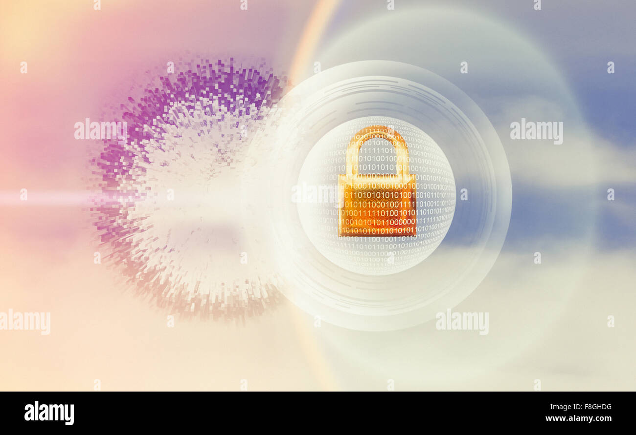 Binary code in lock hi-res stock photography and images - Alamy