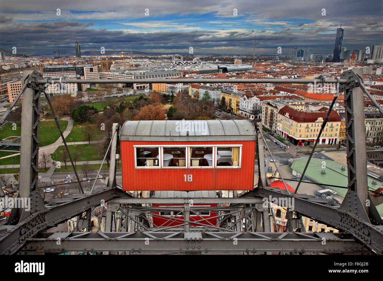 View of Vienna from The famous "Riesenrad" (remember "The Third Man ...