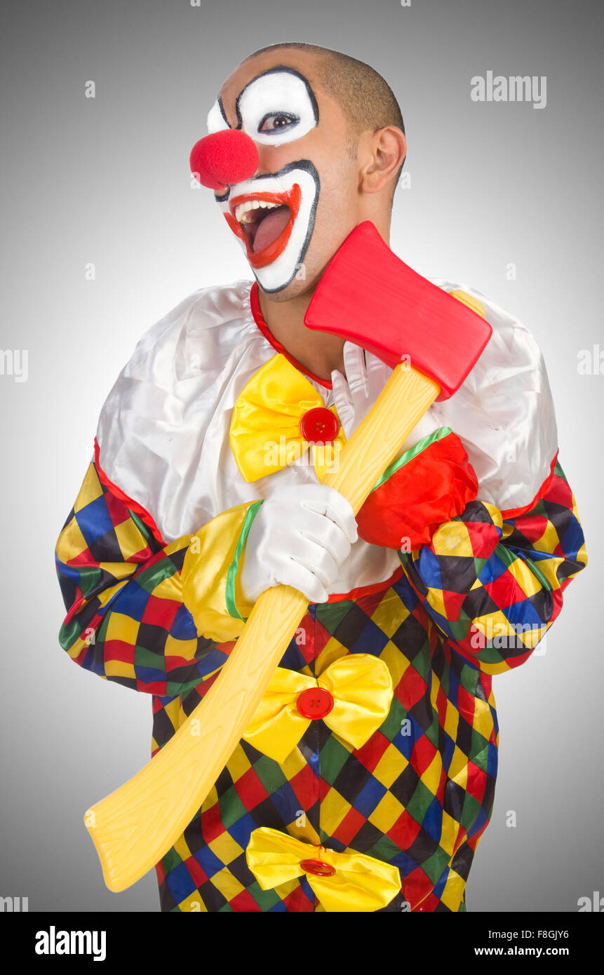 Clown axe isolated on white hi-res stock photography and images - Alamy