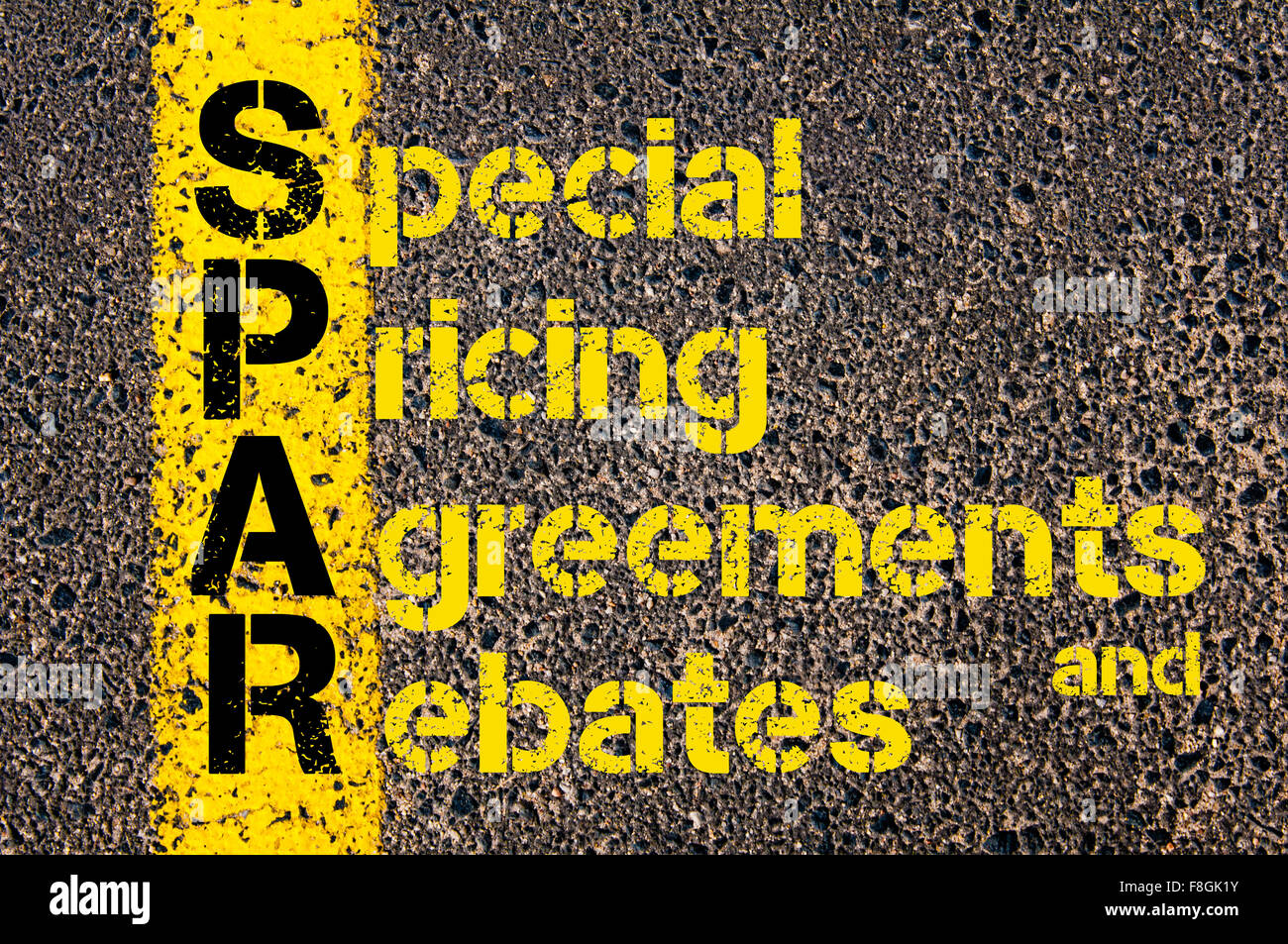 Concept image of Accounting Business Acronym SPAR Special Pricing ...