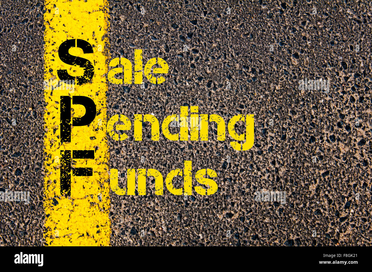Concept image of Accounting Business Acronym SPF Sale Pending Funds ...
