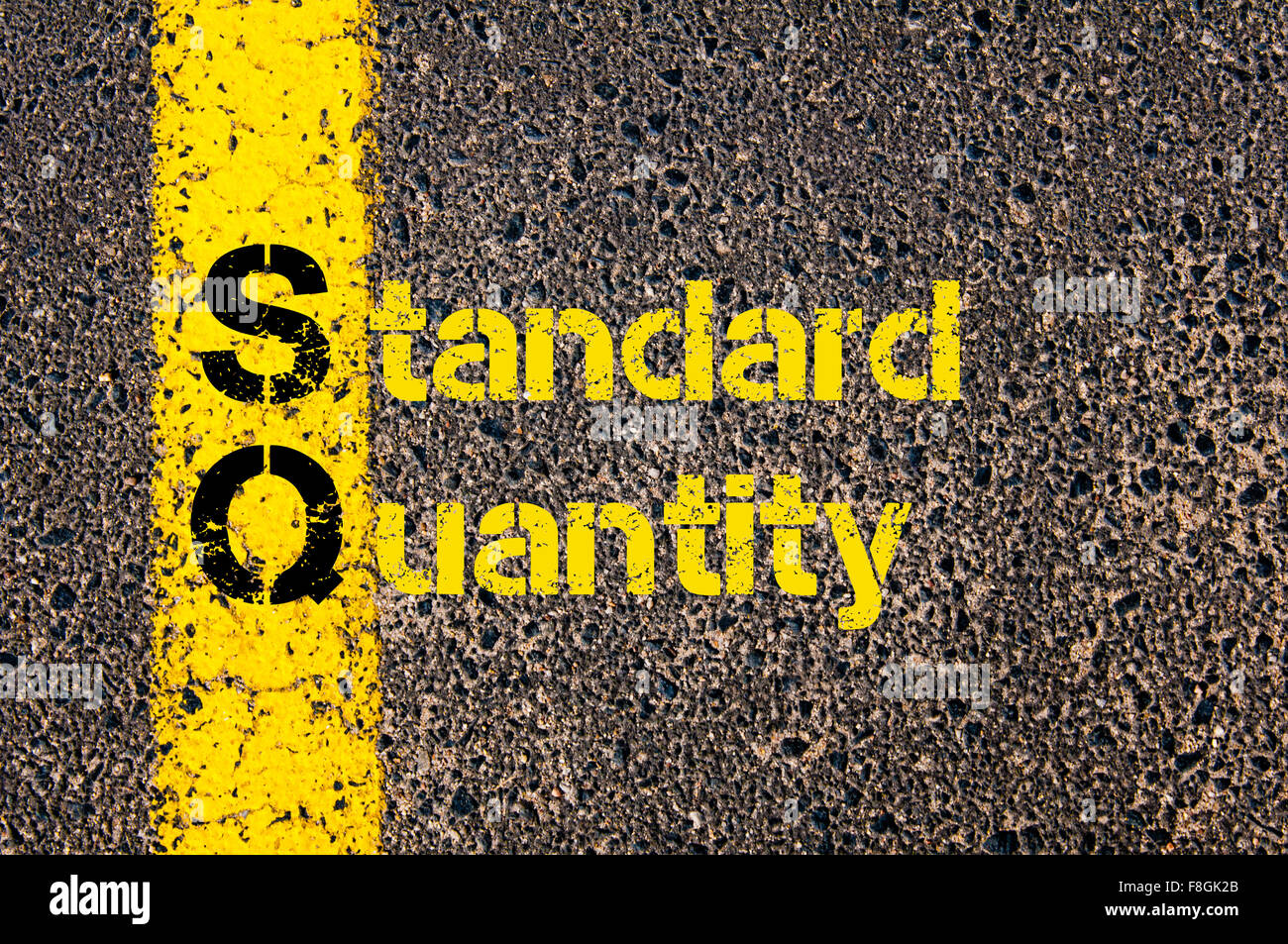Concept image of Accounting Business Acronym SQ Standard Quantity ...
