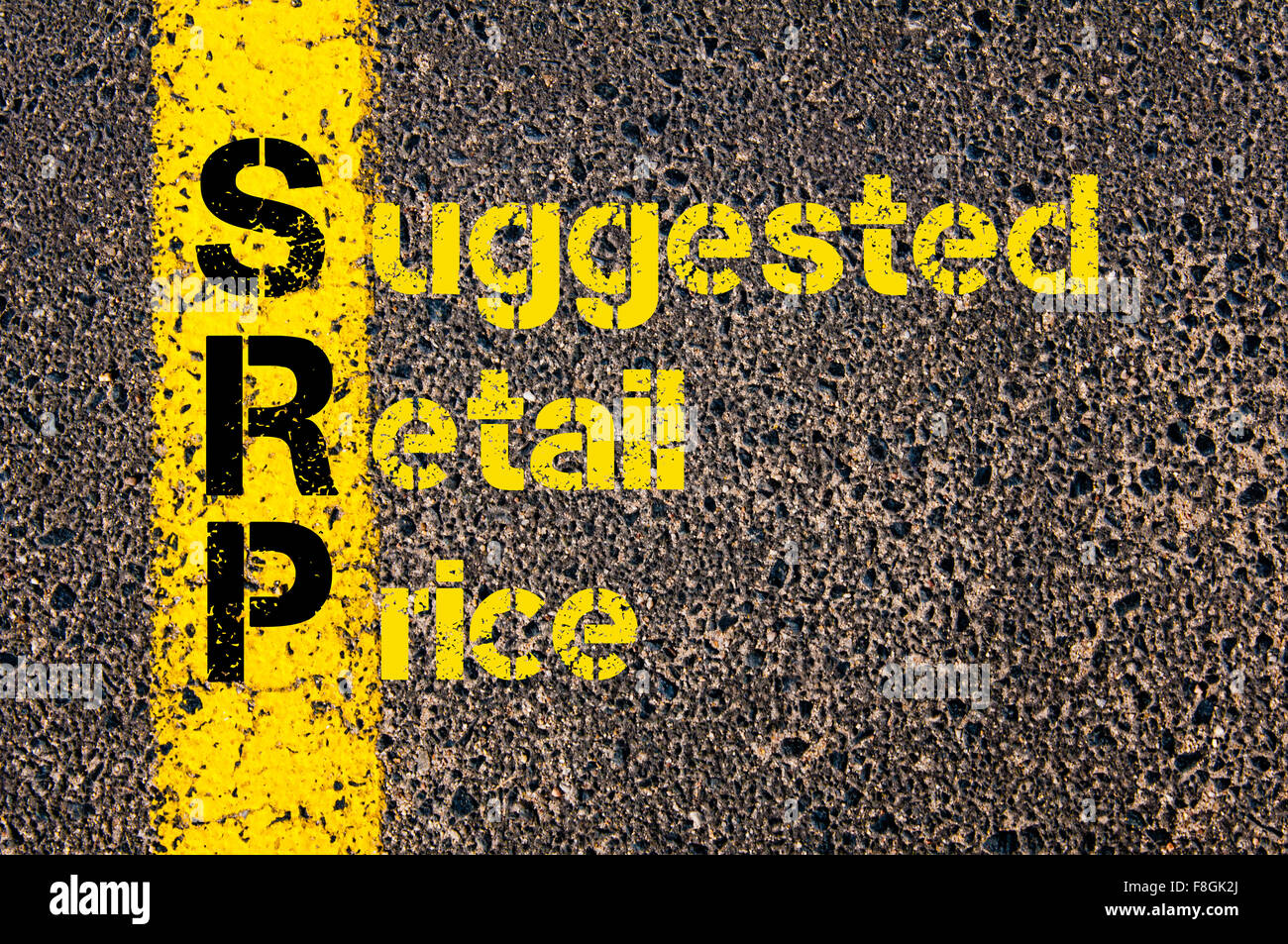 Concept image of Accounting Business Acronym SRP Suggested Retail Price ...