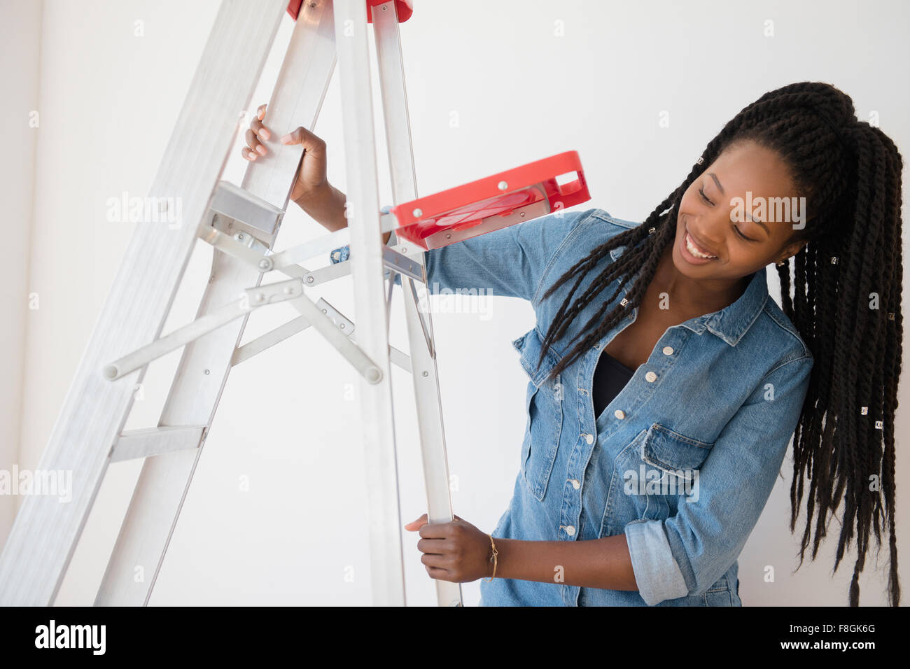African ladder hi-res stock photography and images - Alamy
