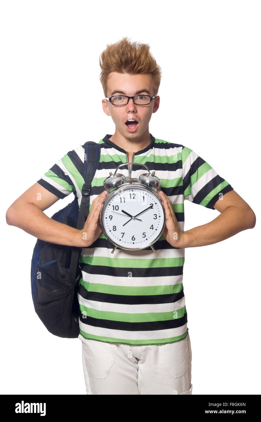 Student being late with his deadlines Stock Photo - Alamy