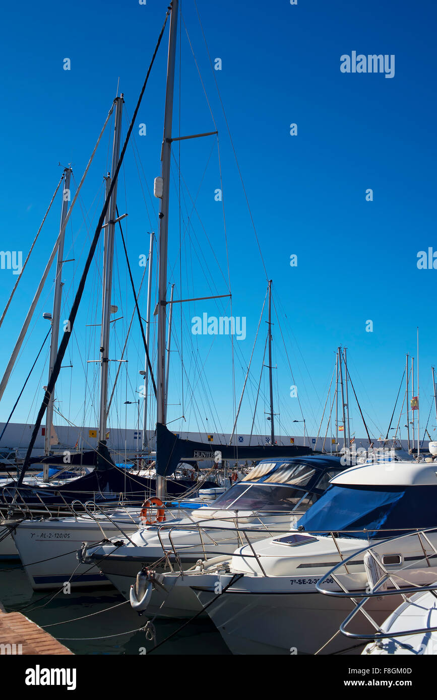 The magnificent Marina in Marbella on the Costa del Sol in Southern ...