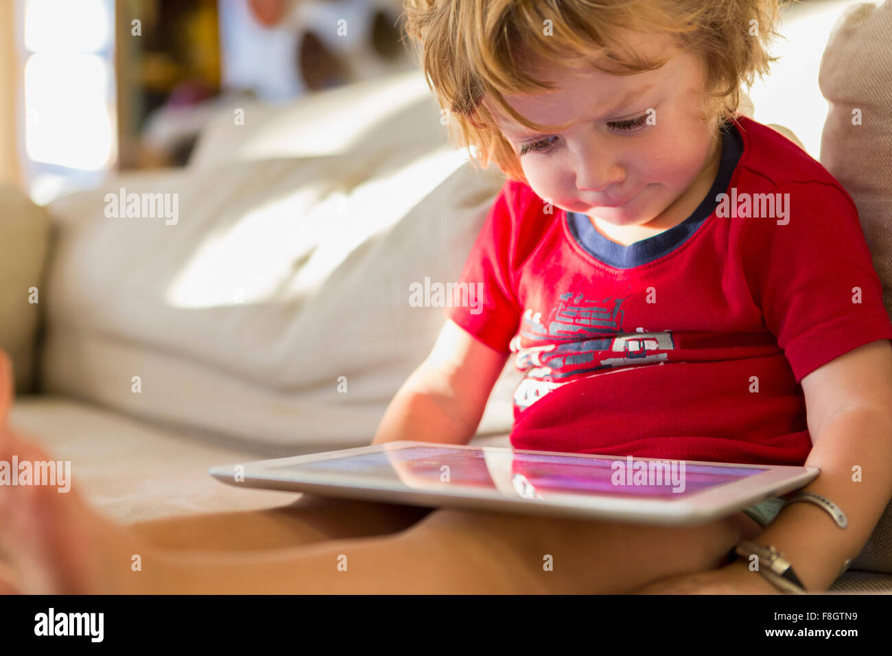Caucasian children technology hi-res stock photography and images - Alamy