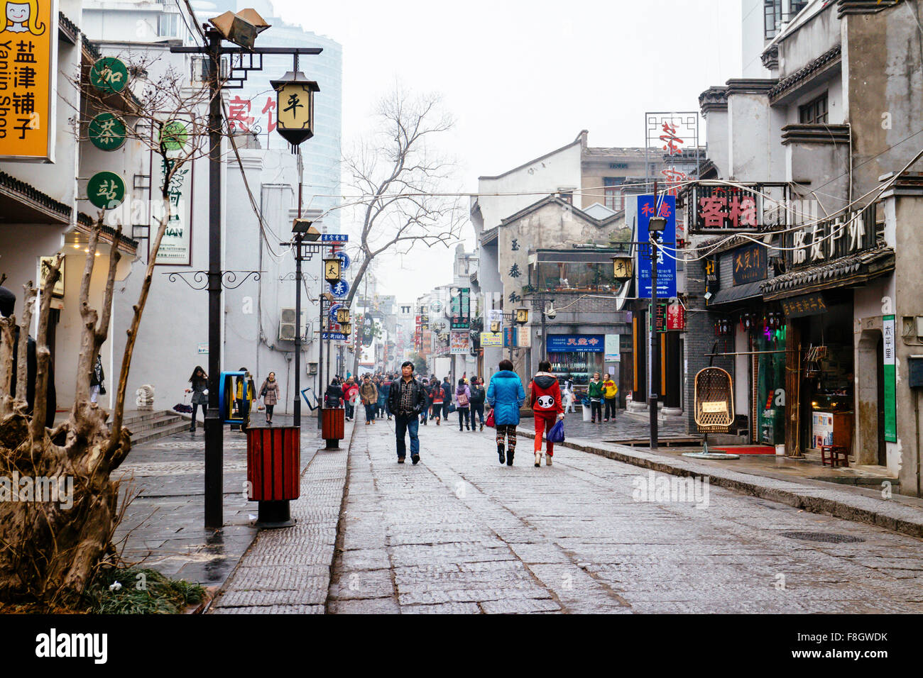 Changsha, Hunan province, China - Street view at Taiping street, a ...