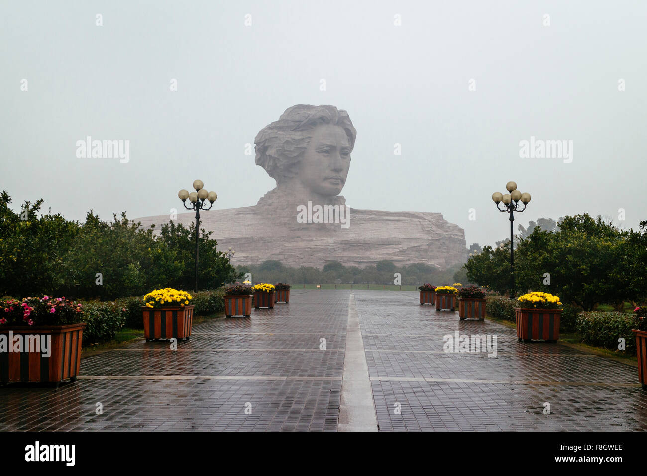 Changsha, Hunan province, China - The view of the statue of Mao Zedong ...