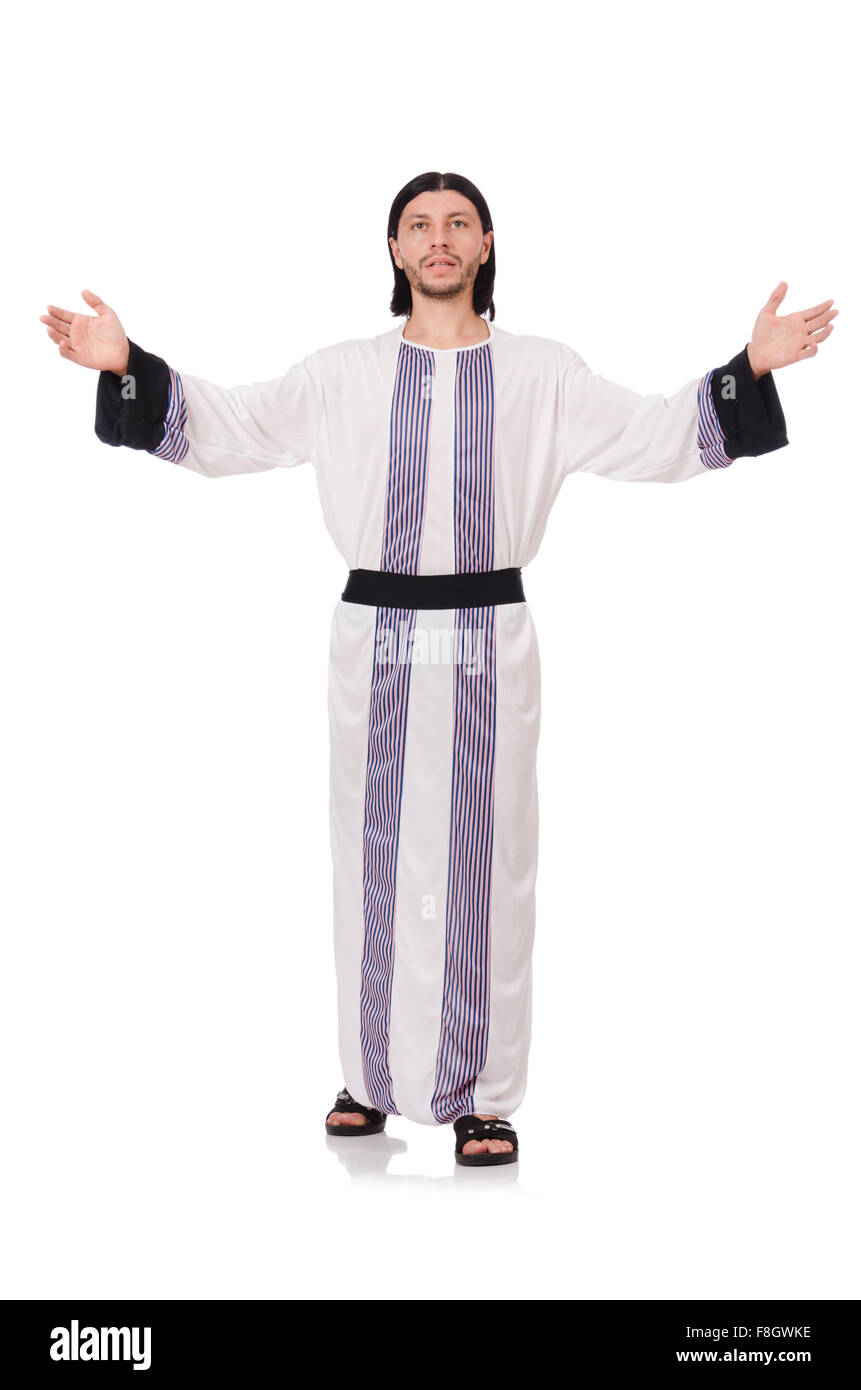 Handsome priest on white hi-res stock photography and images - Alamy