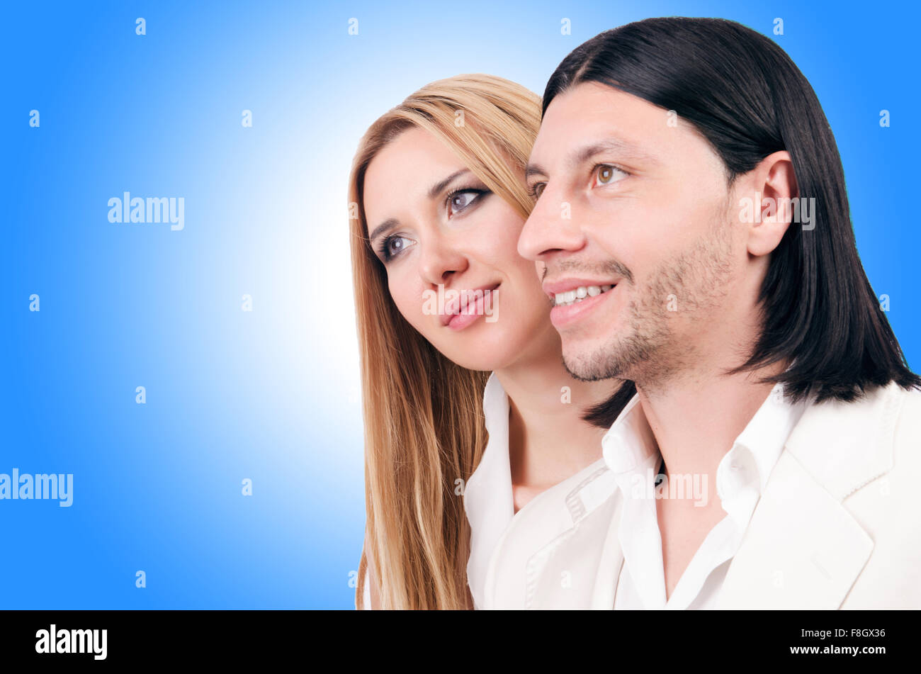 Pair of man and woman Stock Photo - Alamy