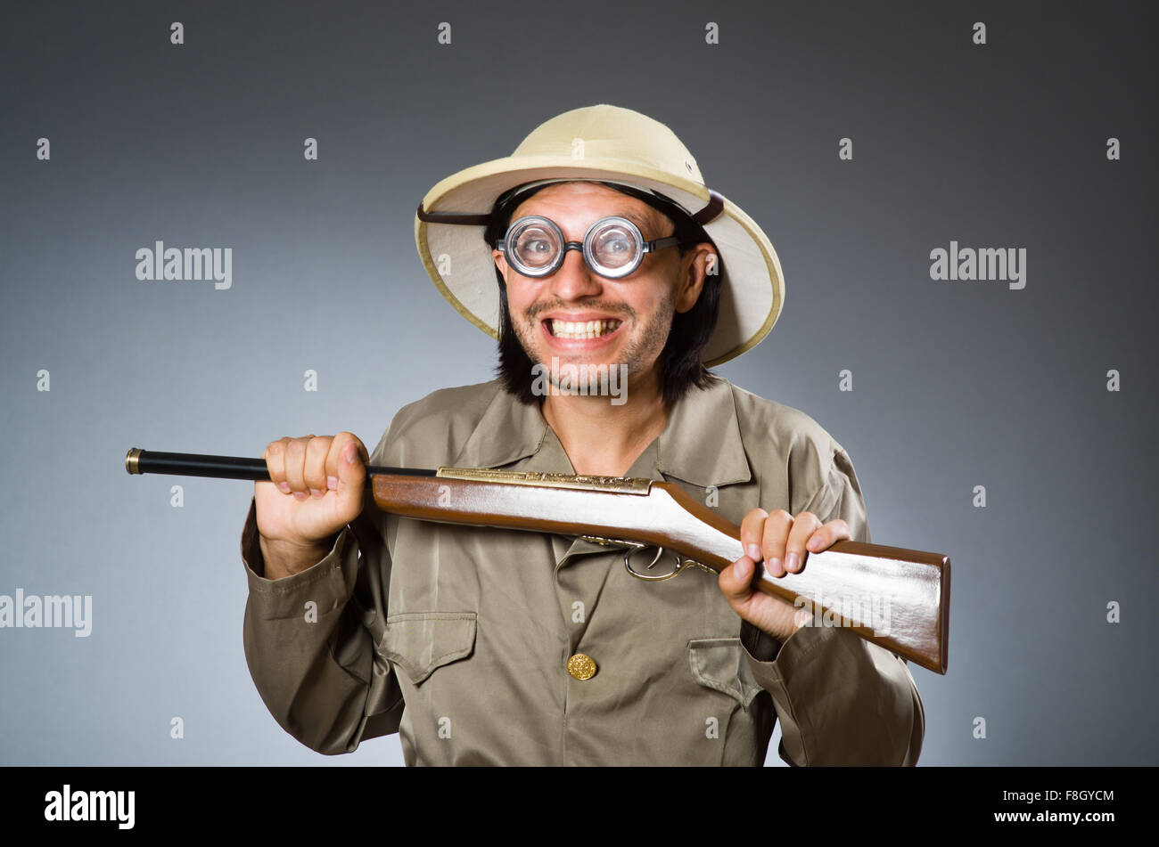 Caucasian hunter africa hi-res stock photography and images - Alamy