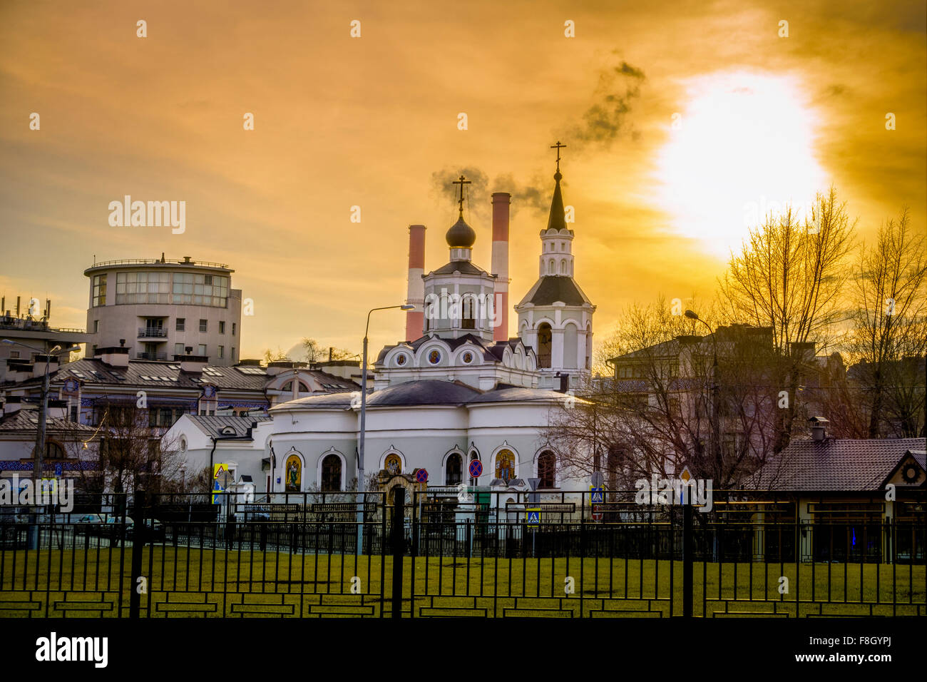 Church of the Feast of the Cross at the Clean Gorge juxtaposed with ...