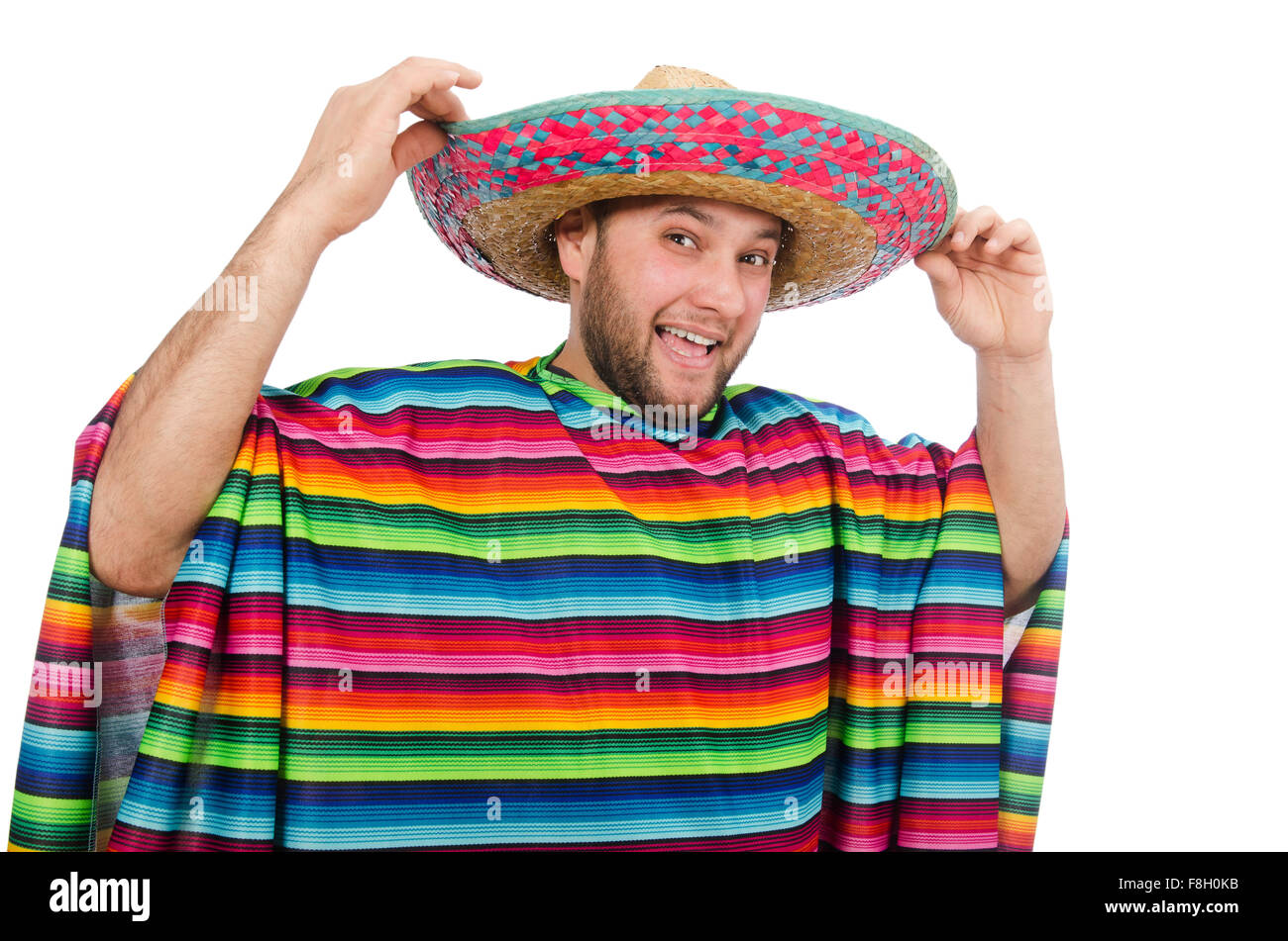 Funny mexican isolated on white Stock Photo - Alamy