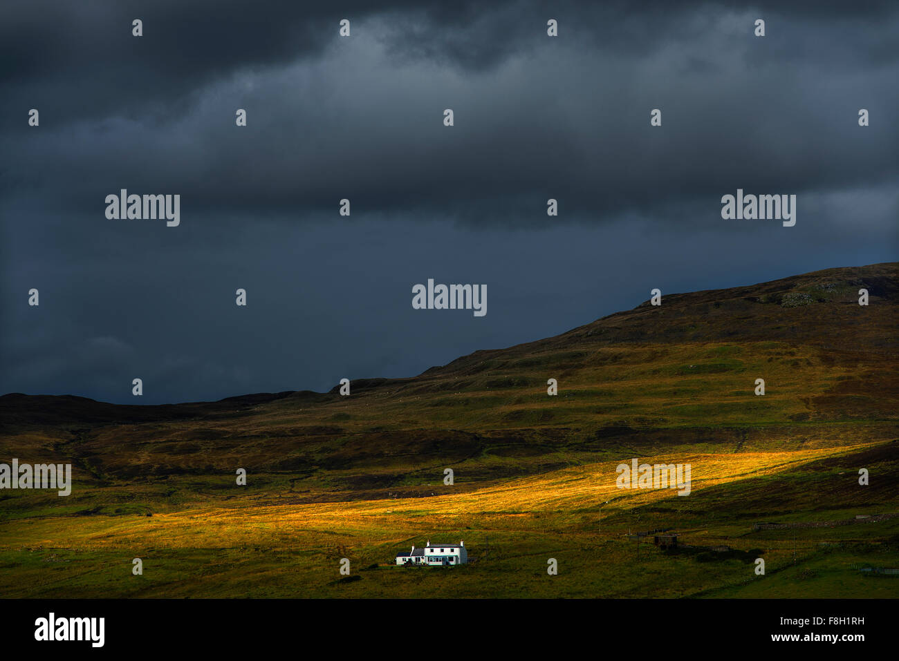 Aerial view of storm clouds over rural landscape Stock Photo - Alamy