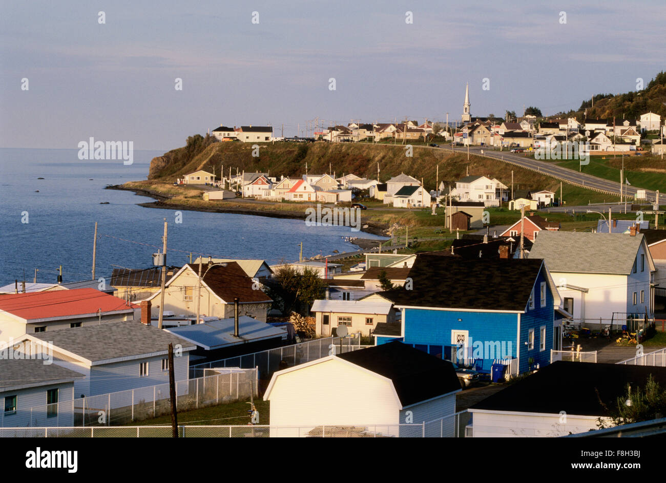 Overview of town of sainte anne des monts hi-res stock photography and ...
