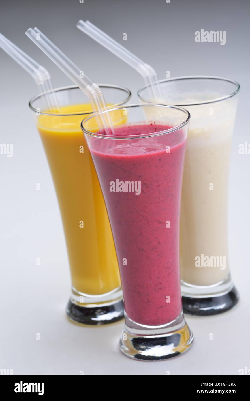 smoothies isolated shake drink fruit healthy Stock Photo - Alamy