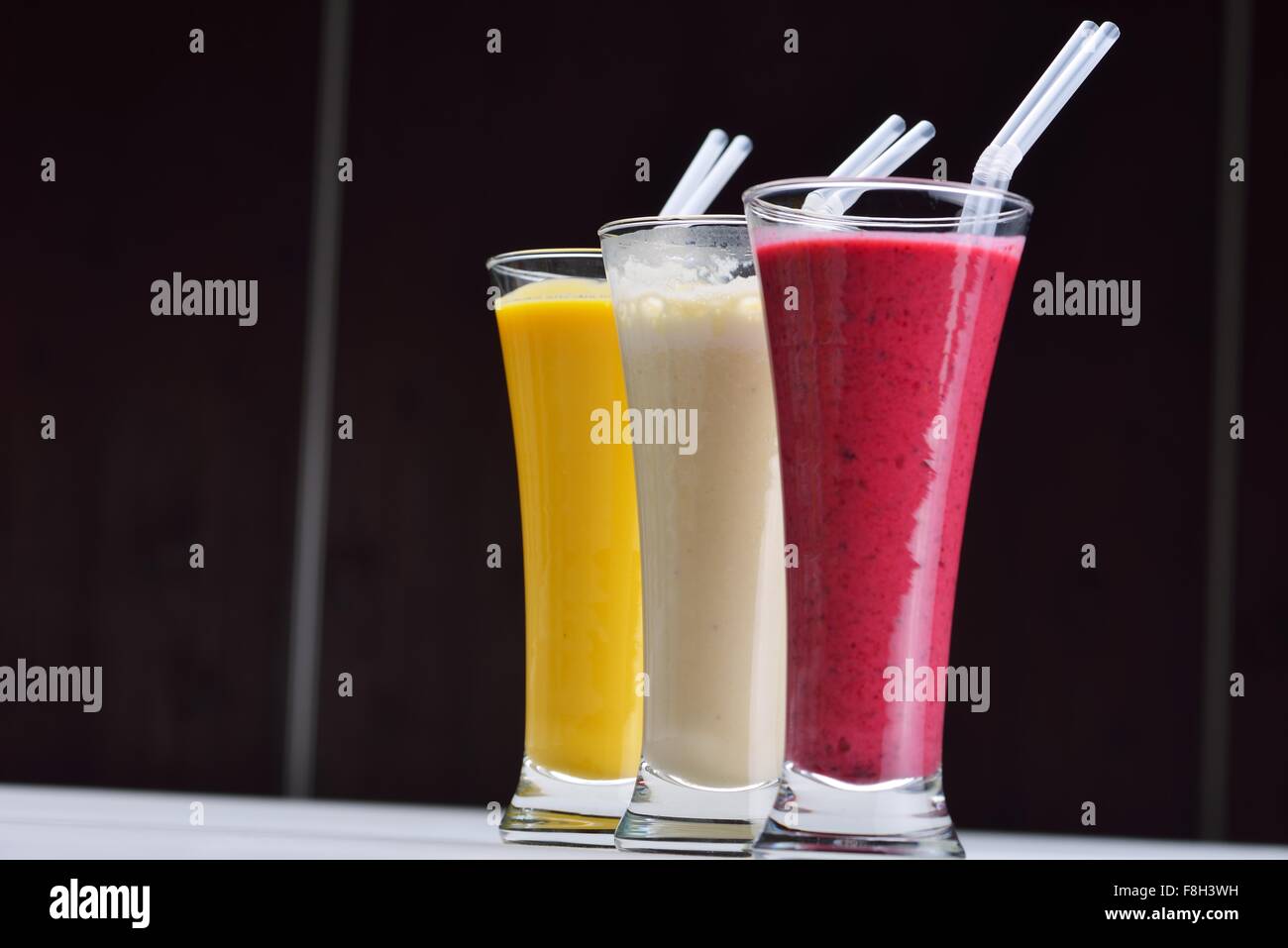smoothies isolated shake drink fruit healthy Stock Photo - Alamy