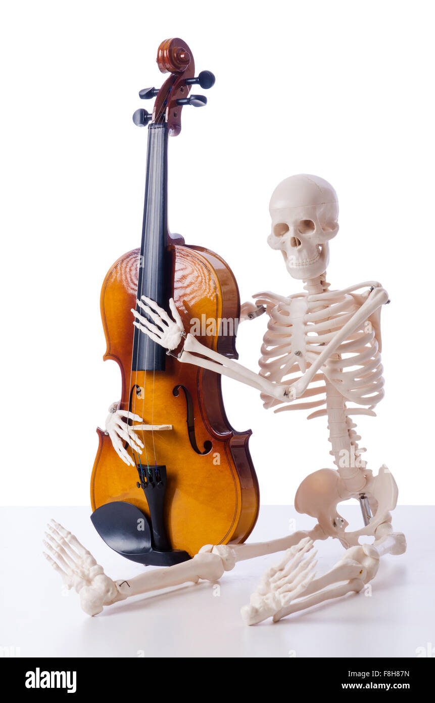 Skeleton hand playing violin hi-res stock photography and images - Alamy