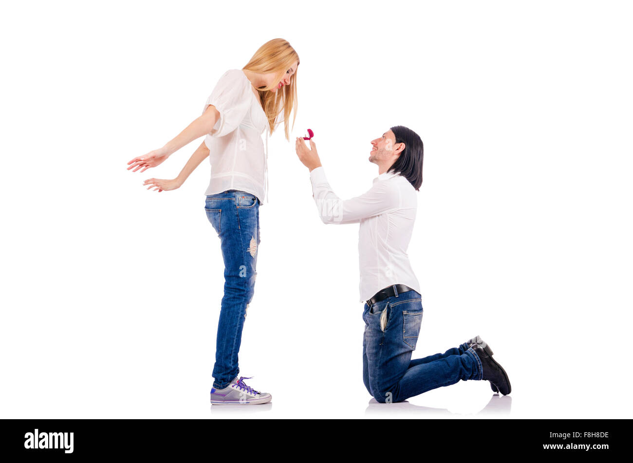Pair of man and woman Stock Photo - Alamy