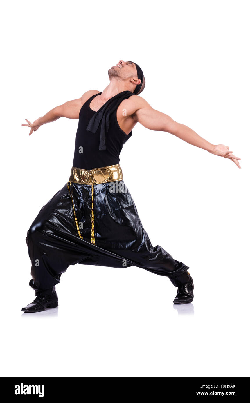 Rap dancer isolated on the white Stock Photo - Alamy