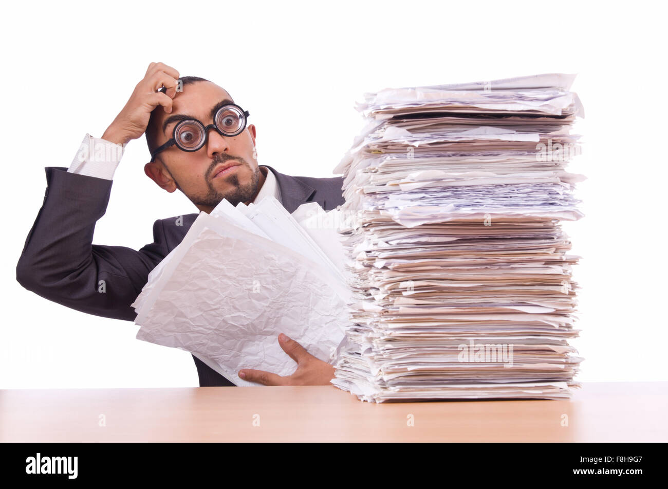 Woman businesswoman lots papers hi-res stock photography and images - Alamy