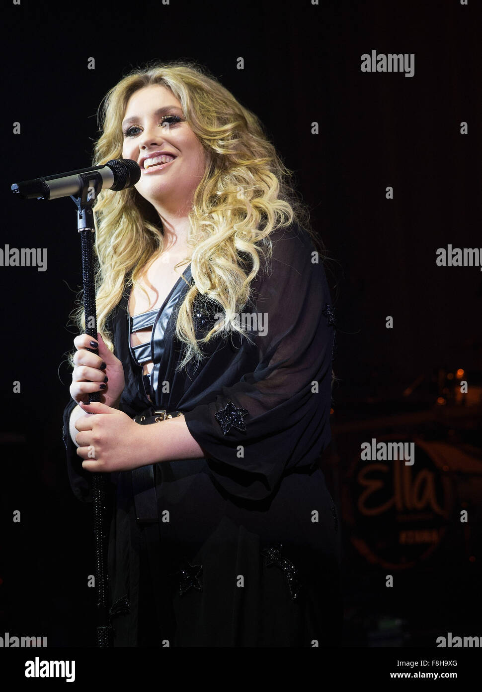 Ella Henderson performing live on stage at the 02 Shepherd's Bush ...