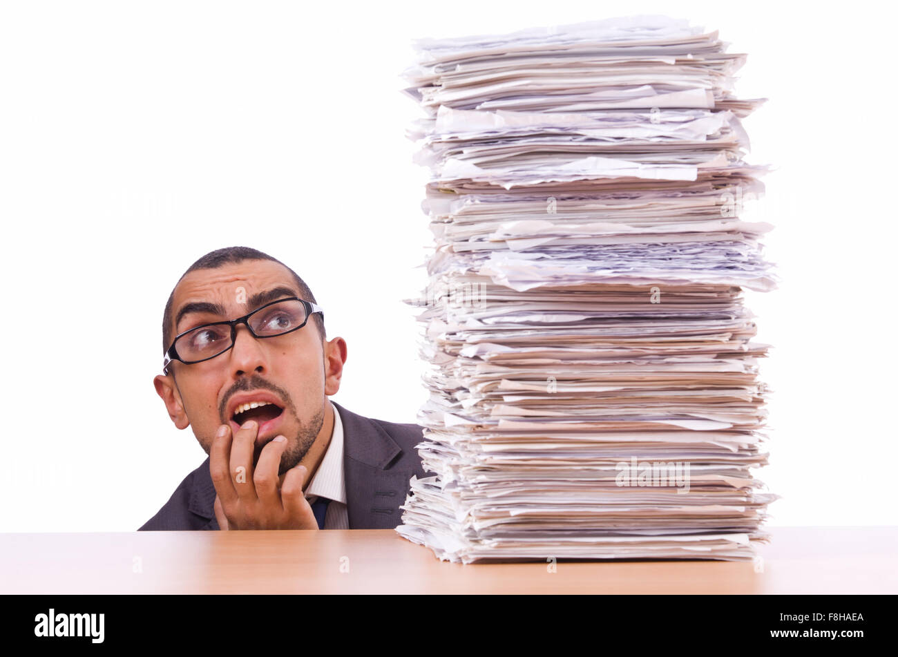 Woman businesswoman lots papers hi-res stock photography and images - Alamy