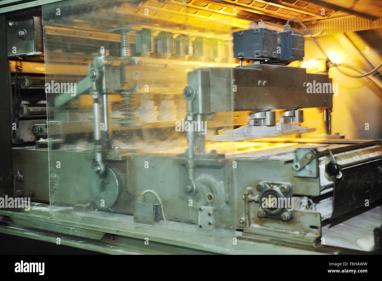 bread bakery food factory production with fresh products Stock Photo ...