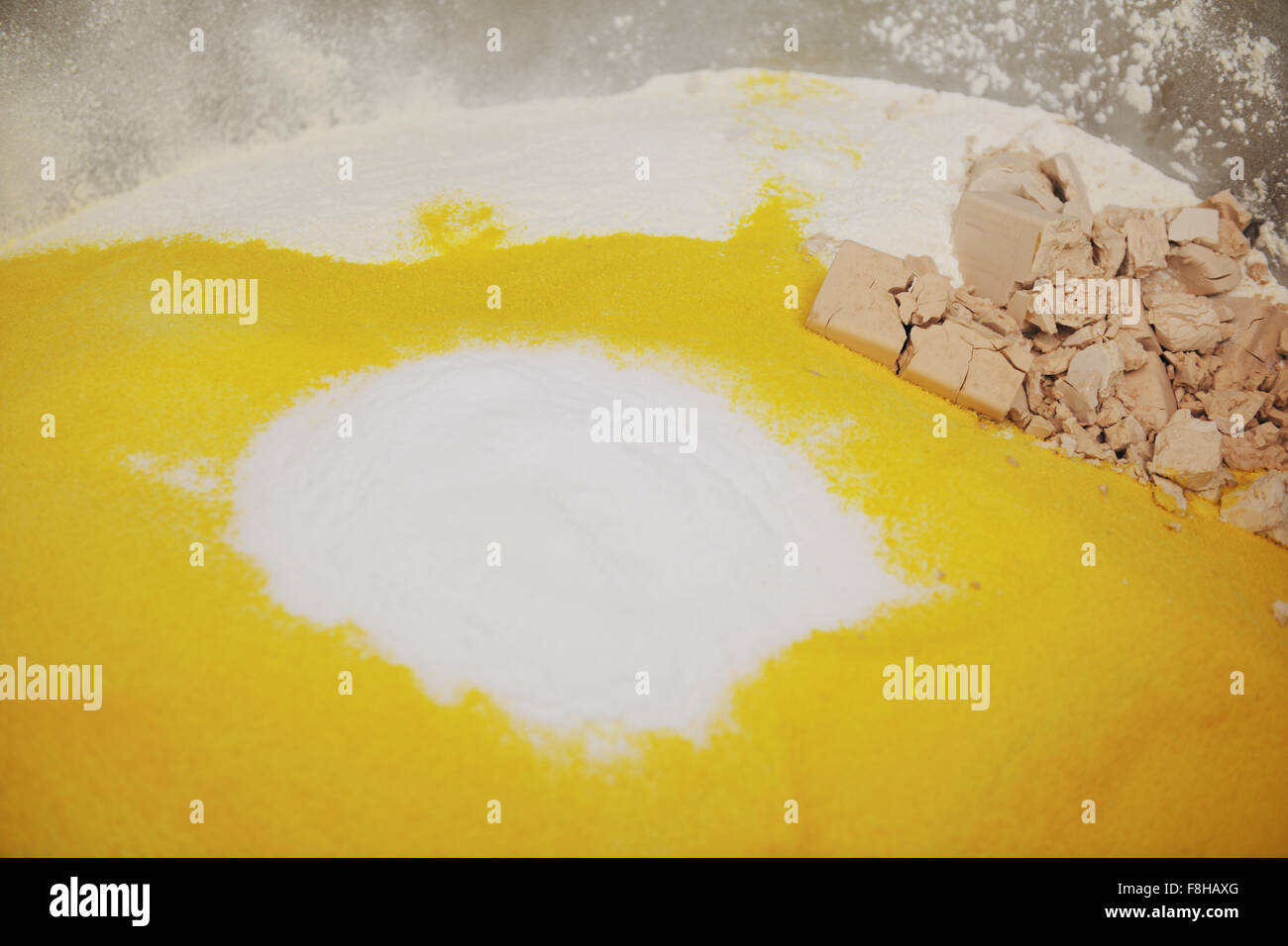 bread bakery food factory production with fresh products Stock Photo ...