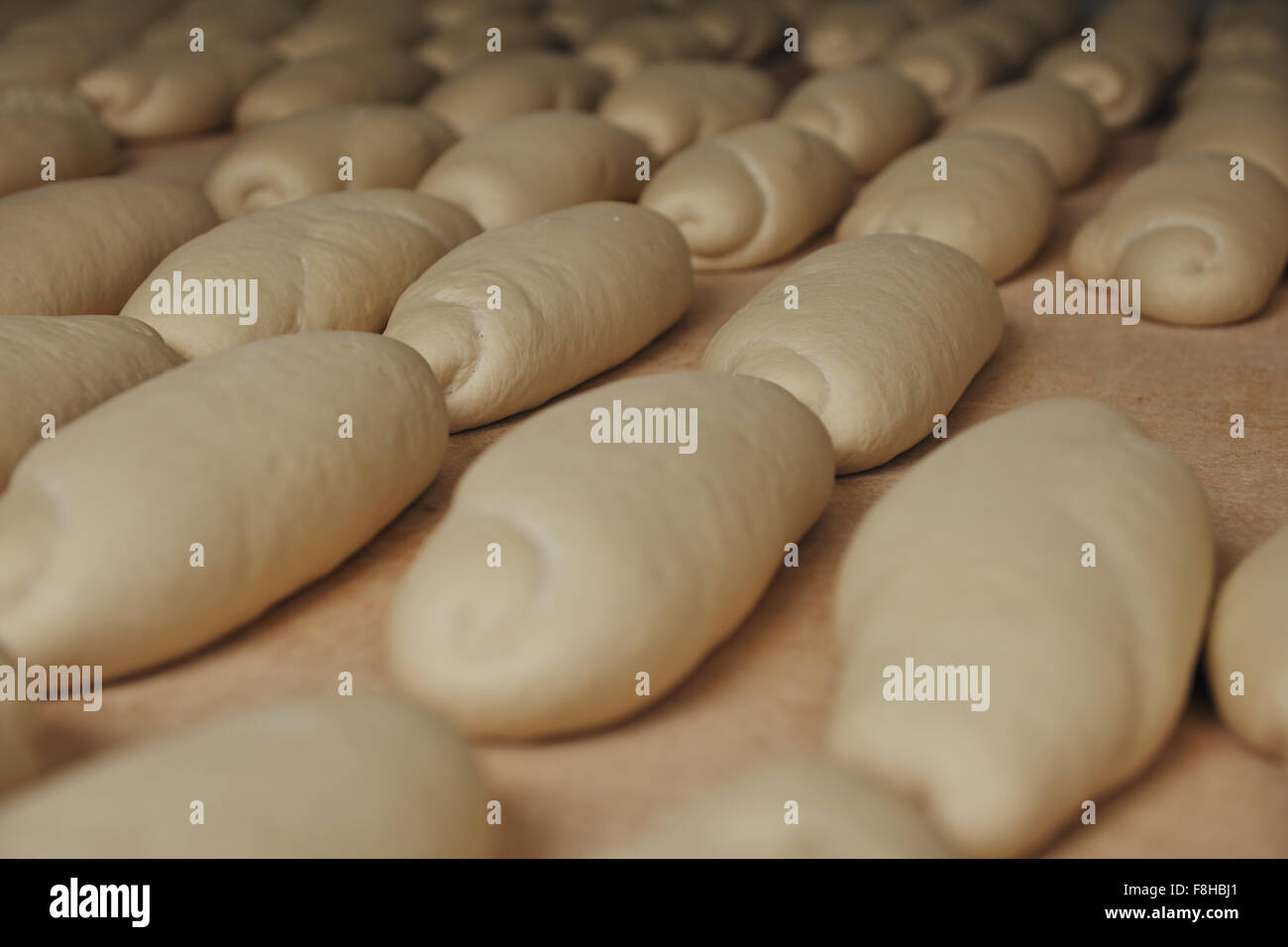 bread bakery food factory production with fresh products Stock Photo ...