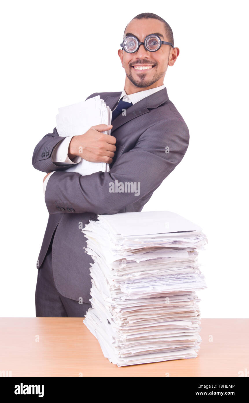 Busy businessman lots papers hi-res stock photography and images - Alamy