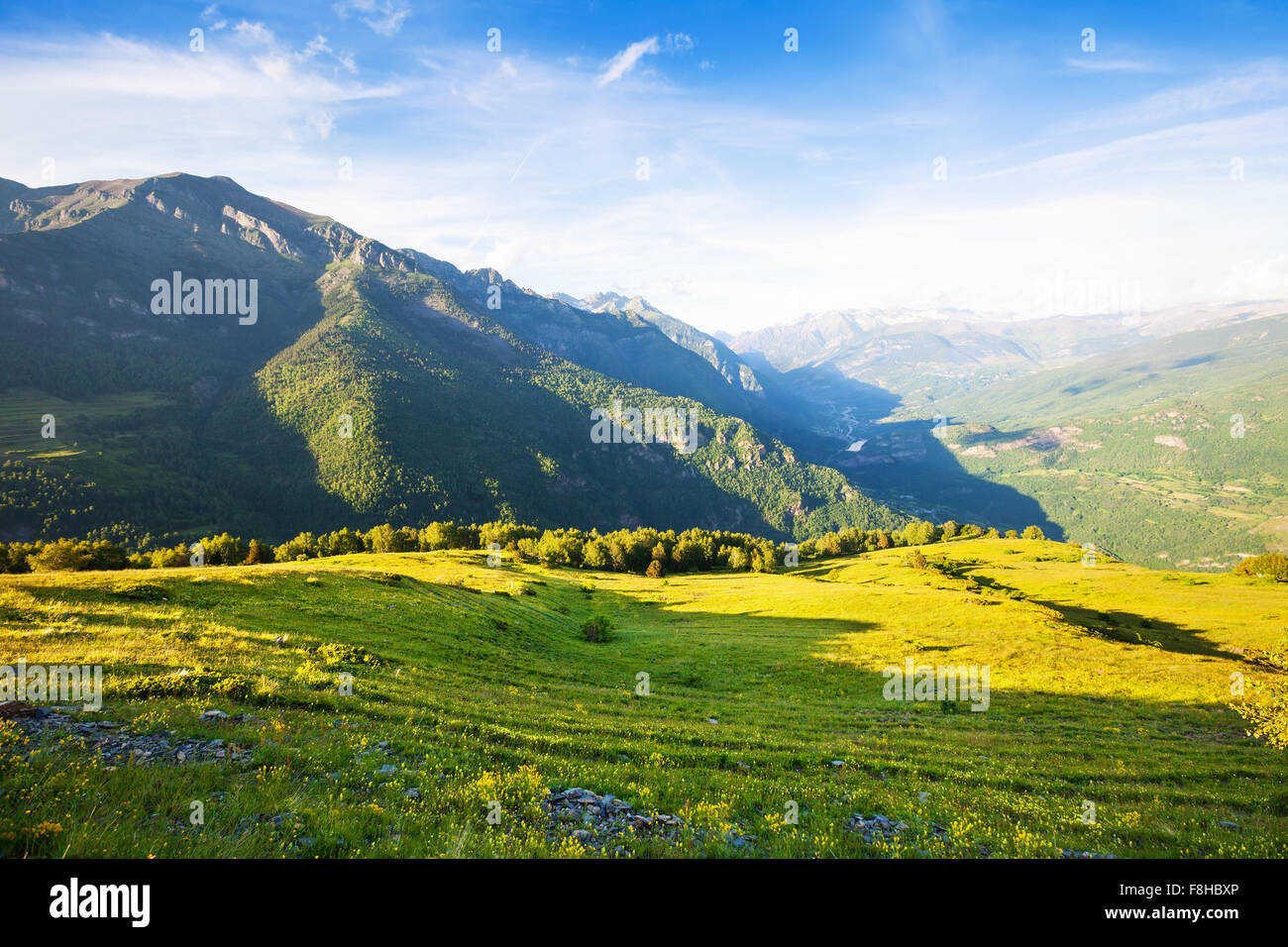 landscape from mountains pass. Pyrenees, Aragon Stock Photo - Alamy
