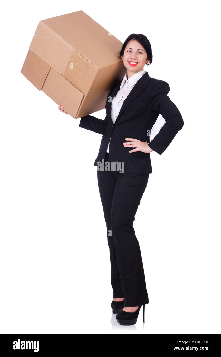 Warehouse lots boxes on Cut Out Stock Images & Pictures - Alamy