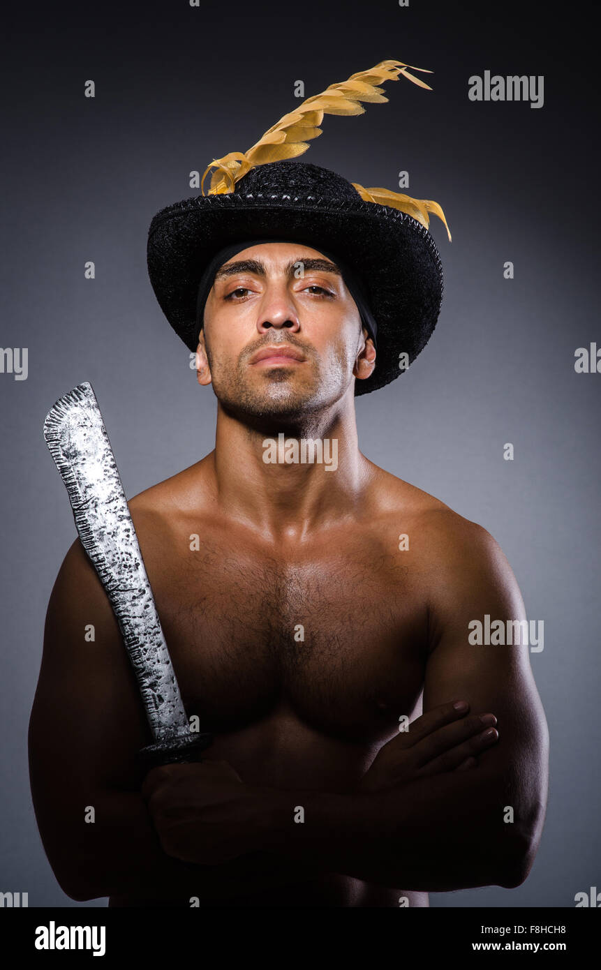 Ripper pirate in the dark room Stock Photo - Alamy