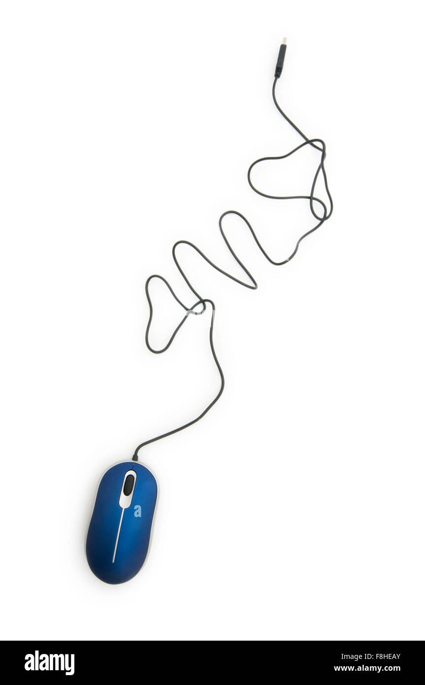 Computer mouse isolated on the white background Stock Photo - Alamy